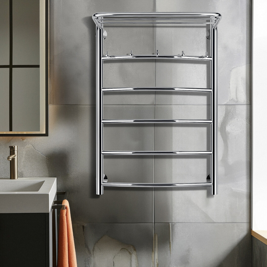 Полотенцесушитель Secado Милан 1 КСП 80x50 R (правый), электрический, хром