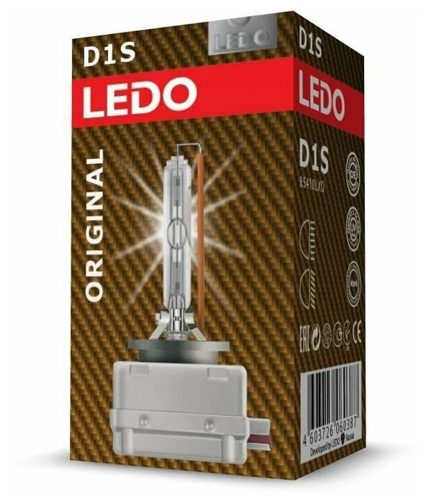 Лампа ксеноновая головного света D1S PK32d-2 4300K Original 12V 35W Картон 1шт, LEDO 85410LXO