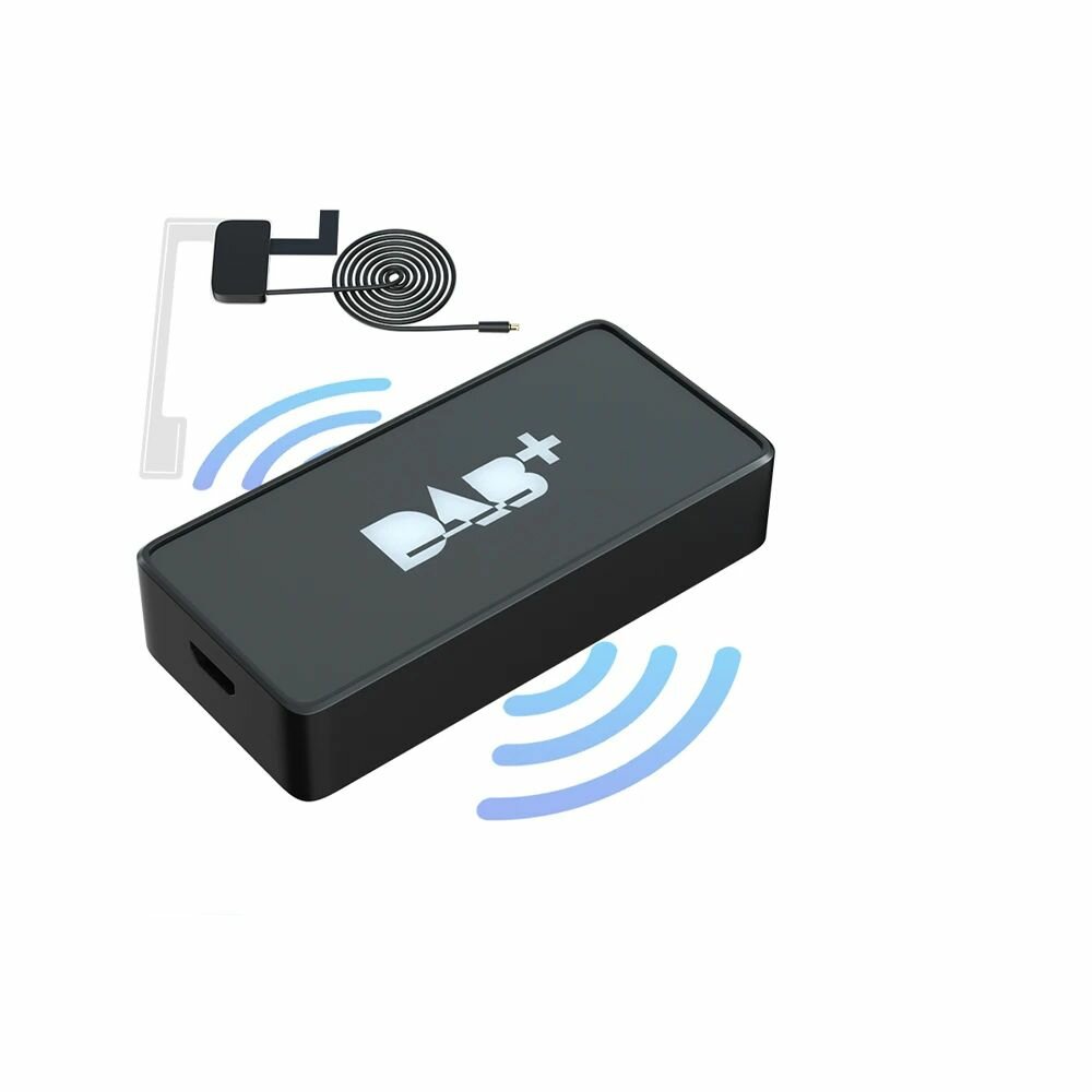 Антенна DAB+ для автомобильного радио Android с USB-адаптером, GPS-стереоприемником DAB, проигрывателем, поддержкой автоматического сканирования и списка каналов. Логотип