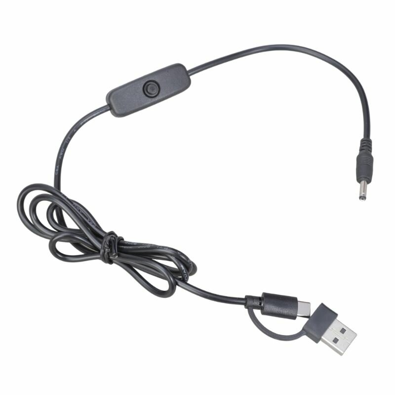 Кабель зарядный USB Type C DC 3.5x1.35 мм