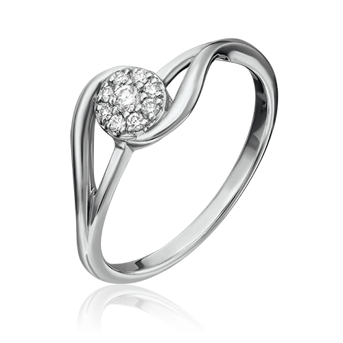 Кольцо, белое золото, 585 проба, бриллиант