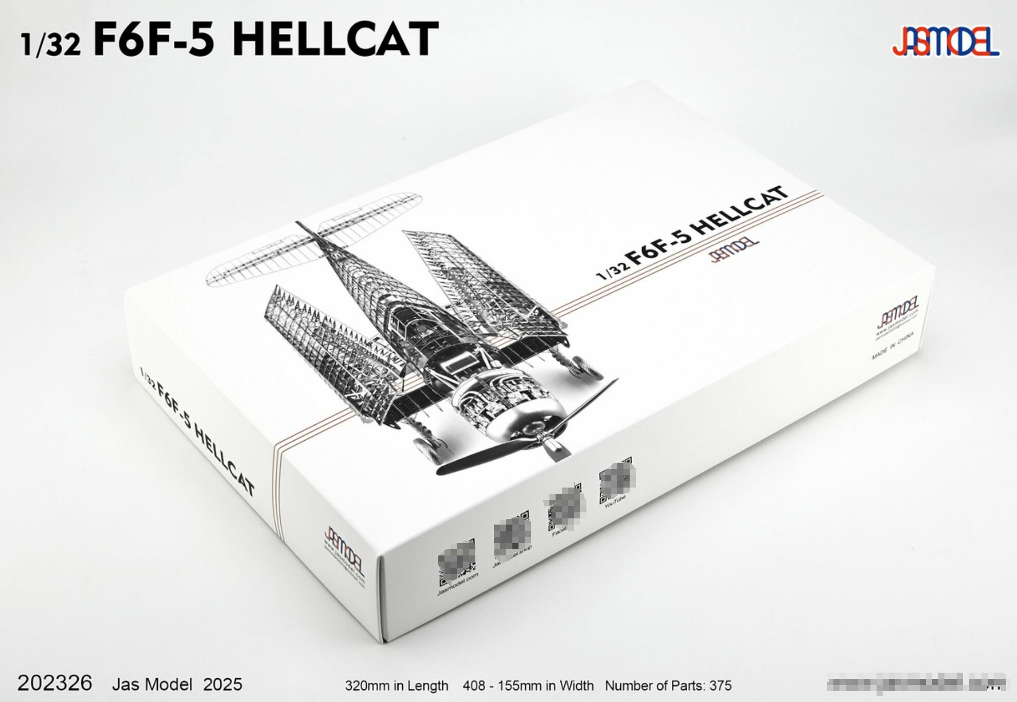 Jasmine Model 202326 1/32 F6F-5 HELLCAT WWII Etched модель самолета