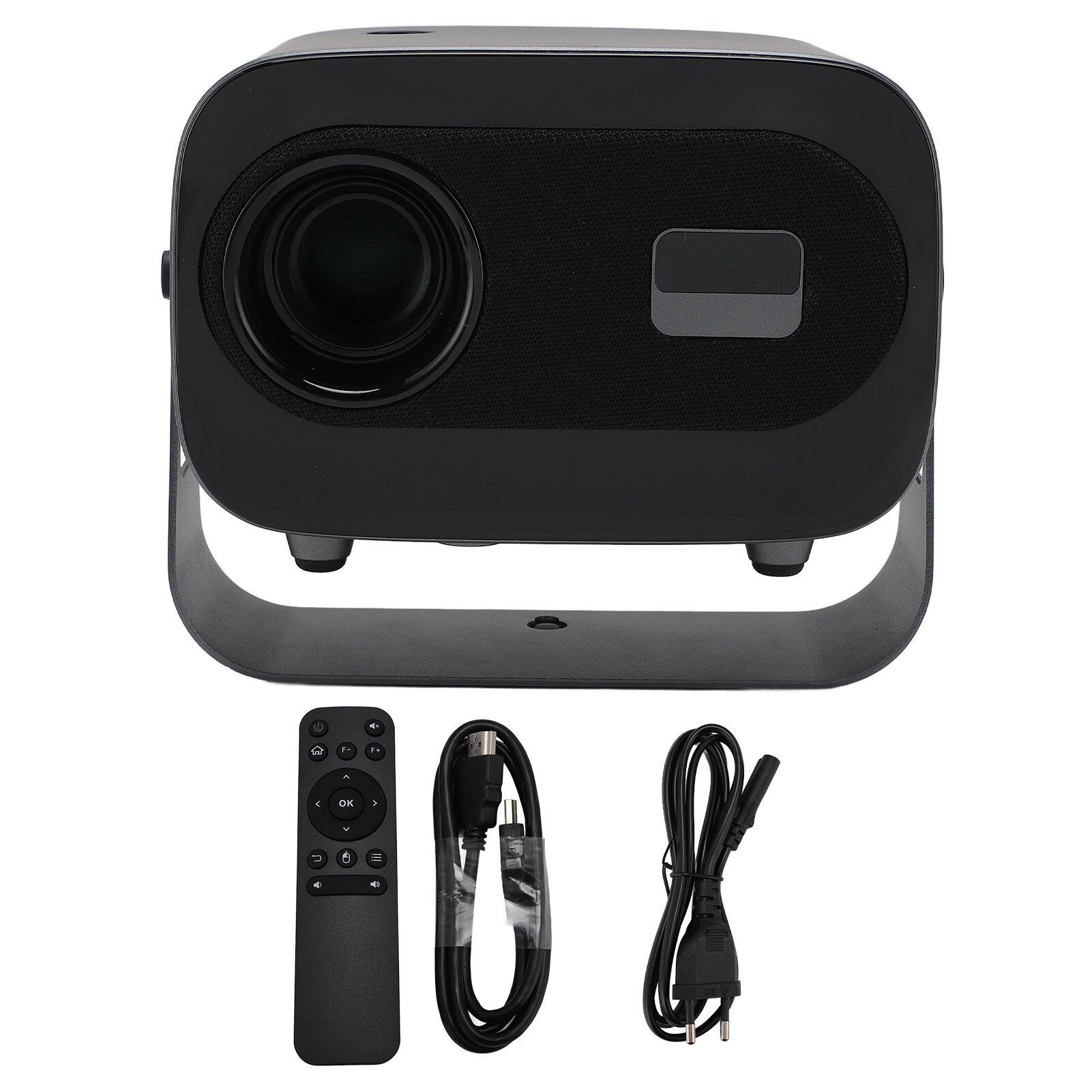 Беспроводной проектор 4K HD Bluetooth 5.0 1GB RAM 8GB ROM Видеопроектор фильма с мультимедийным интерфейсом пульт дистанционного управления для смартфона ПК ноутбук EU Plug