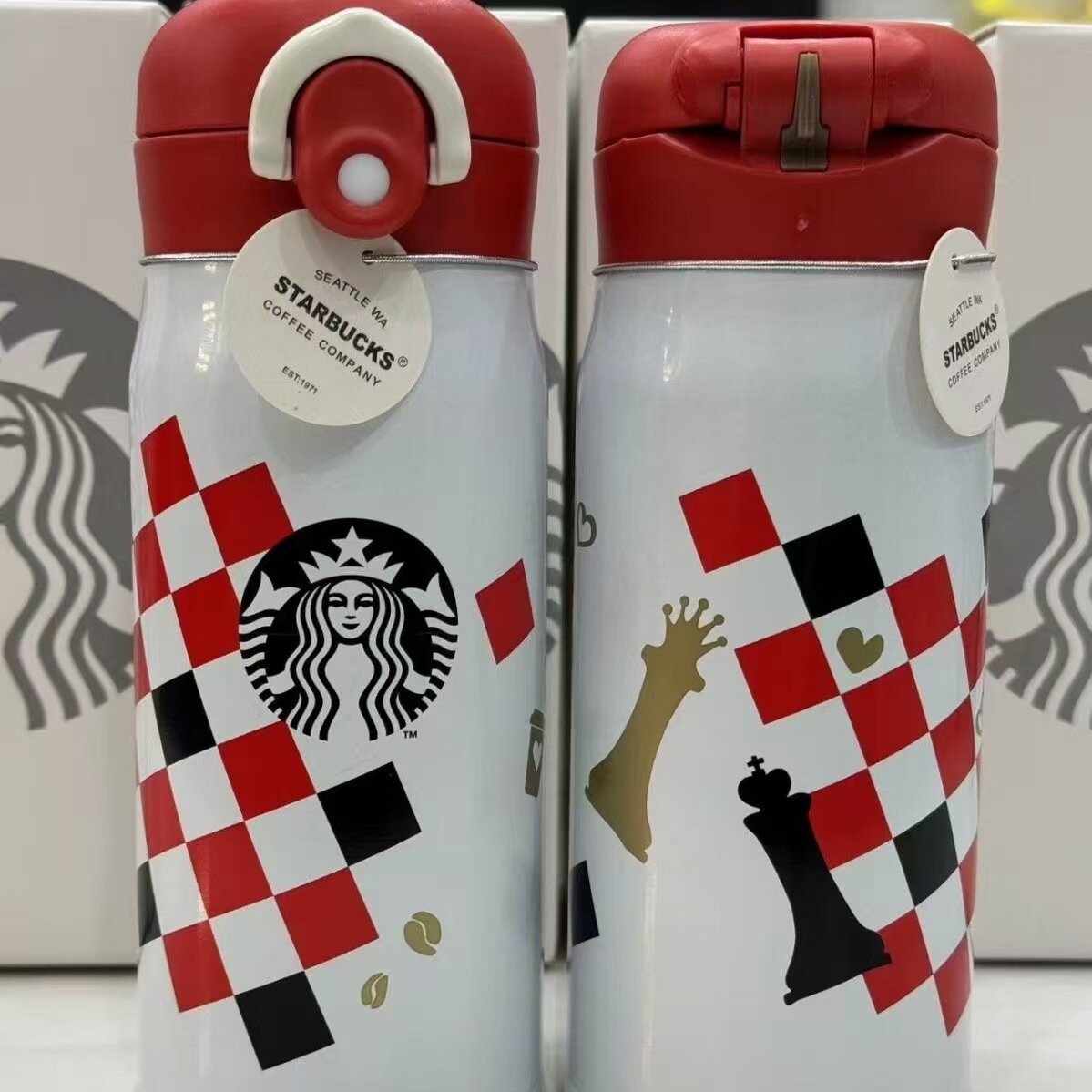 Starbucks Термокружка розовая богиня, 350-500 мл