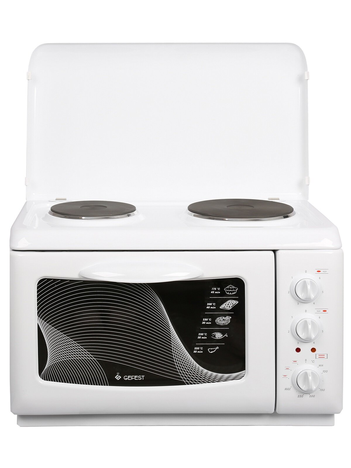 Плита электрическая настольная с духовкой Gefest ЭПНсД 420 белый