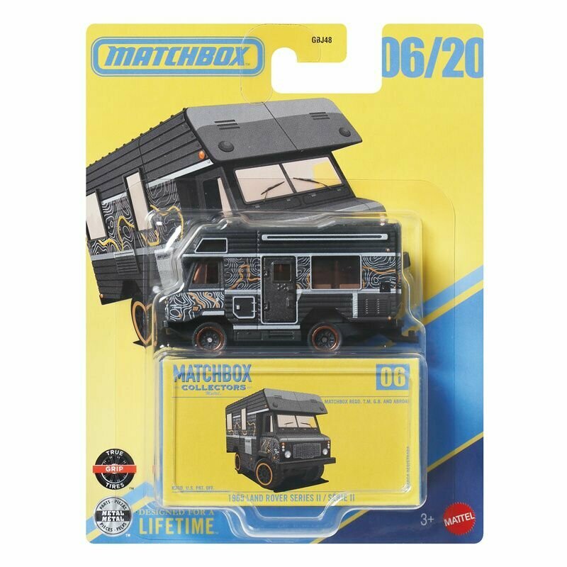 Машинка Matchbox Toys Premium Collector 1/64 GBJ48 Diecast Scale Model Car 1965 Land Rover Series II