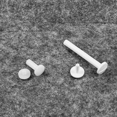 Винт пластиковый переплетный 45 мм белый (2 шт)