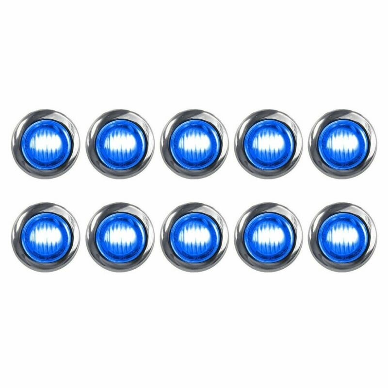 3/4" универсальные LED боковые габаритные огни для автомобилей и грузовиков, Синий