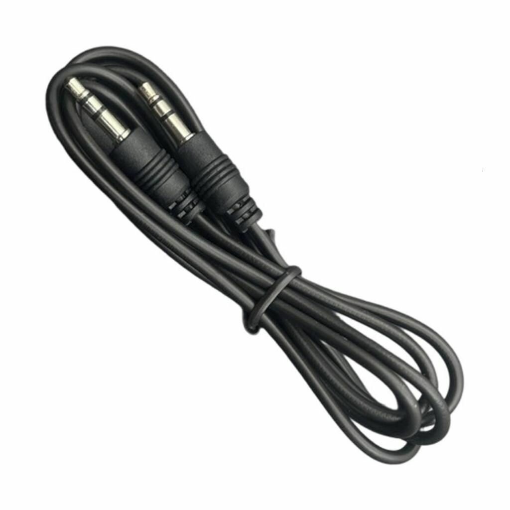 3.5 мм аудио кабель мужской-мужской с четким звуком и позолоченными разъемами для колонок, Черный