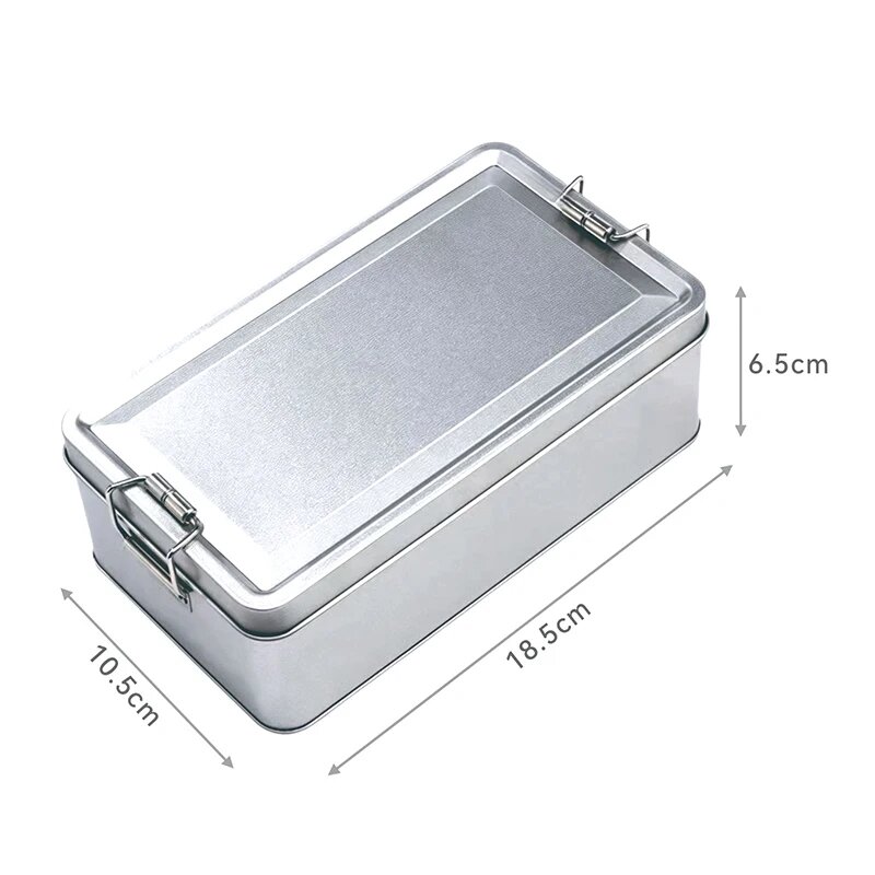 Банка для печенья Gmarty, 18.5x10.5x6.5 см, серебряная