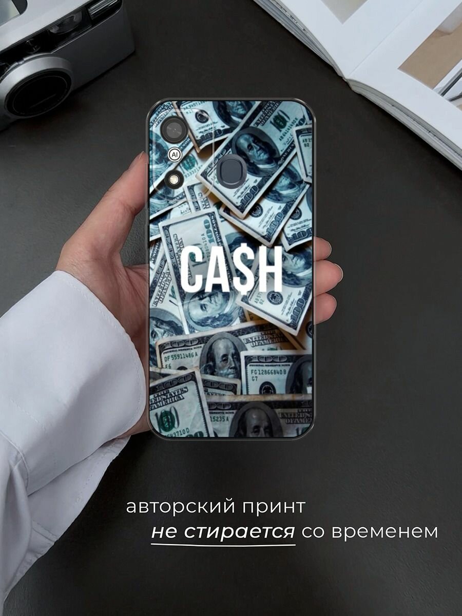 Силиконовый чехол на Itel A27 / Ител А27 с принтом "Cash" — фото 1