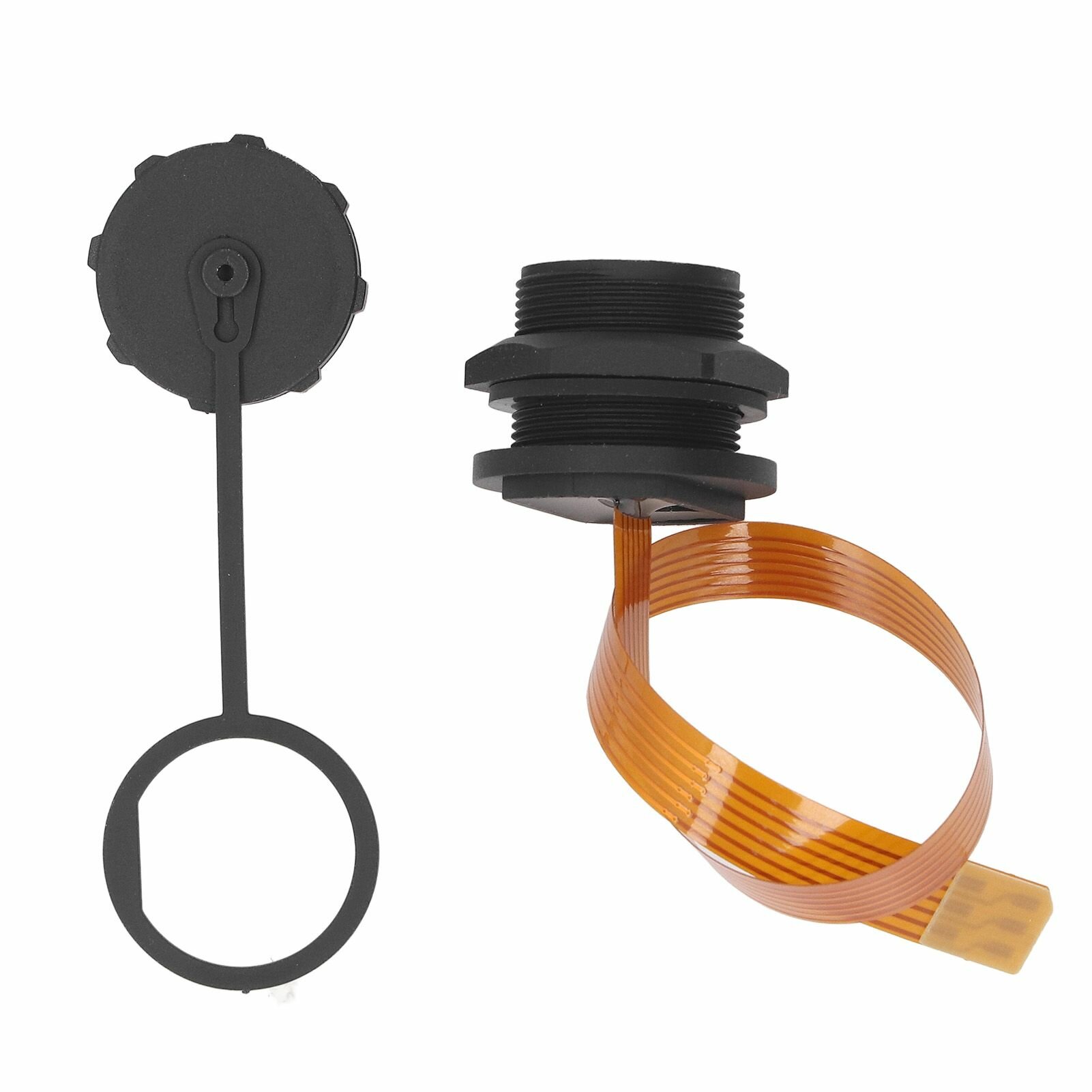 Водонепроницаемый разъем SIM-карты IP68, 20 см, гибкий кабель с резьбовым креплением на панель, удлинитель типа мама-папа для безопасной передачи данных