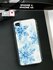 Чехол на Apple iPhone 4/4S / Айфон 4/4S с принтом "Акварельные снежинки"