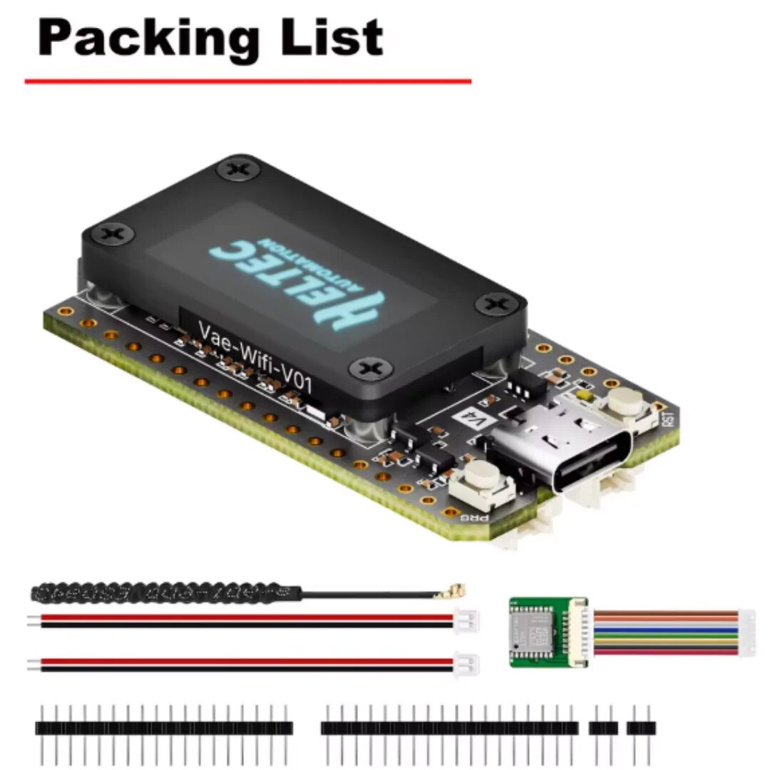 Новая местуртическая сеть Heltec LoRa 32 V4 GPS ESP32 SX1262 0,96 дюйма OLED на солнечной энергии Dev-Board Mesh Network WiFi LoRa BLE Low Power, Screen GPS 915MHZ