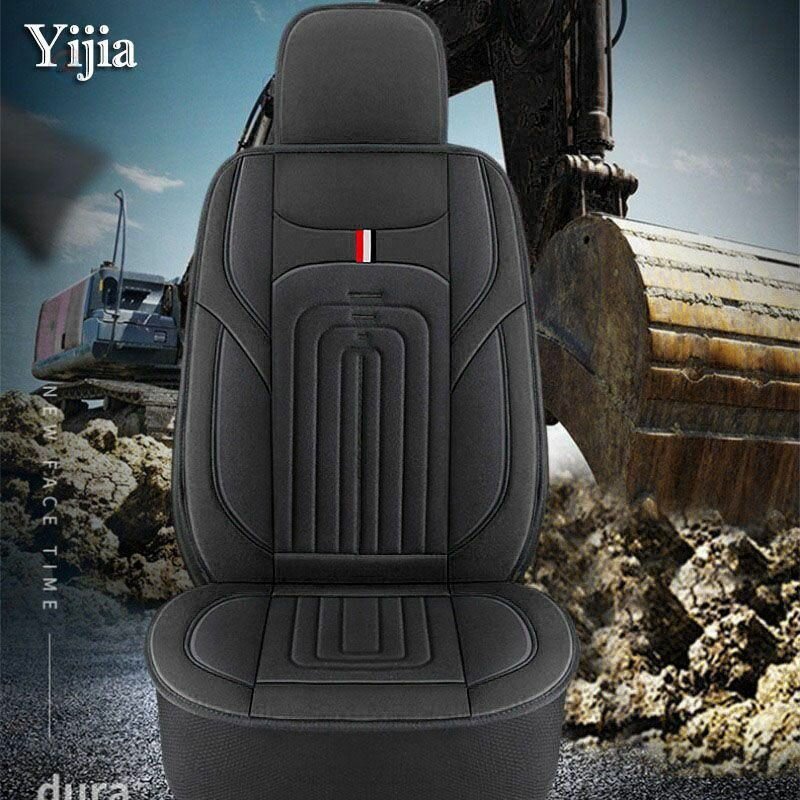 Универсальный чехол на сиденье экскаватора из льна для Komatsu Hitachi Doosan Cat JCB LG CE Liugong Shannon - водонепроницаемый, огнезащитный, дышащий и простой в установке