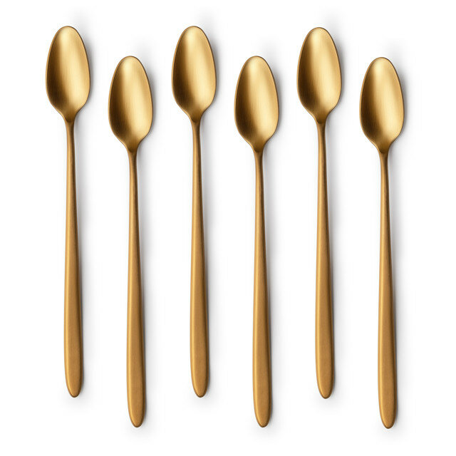 APOLLO Teatro набор десертных ложек 6 шт из нержавеющей стали, элегантный столовый прибор