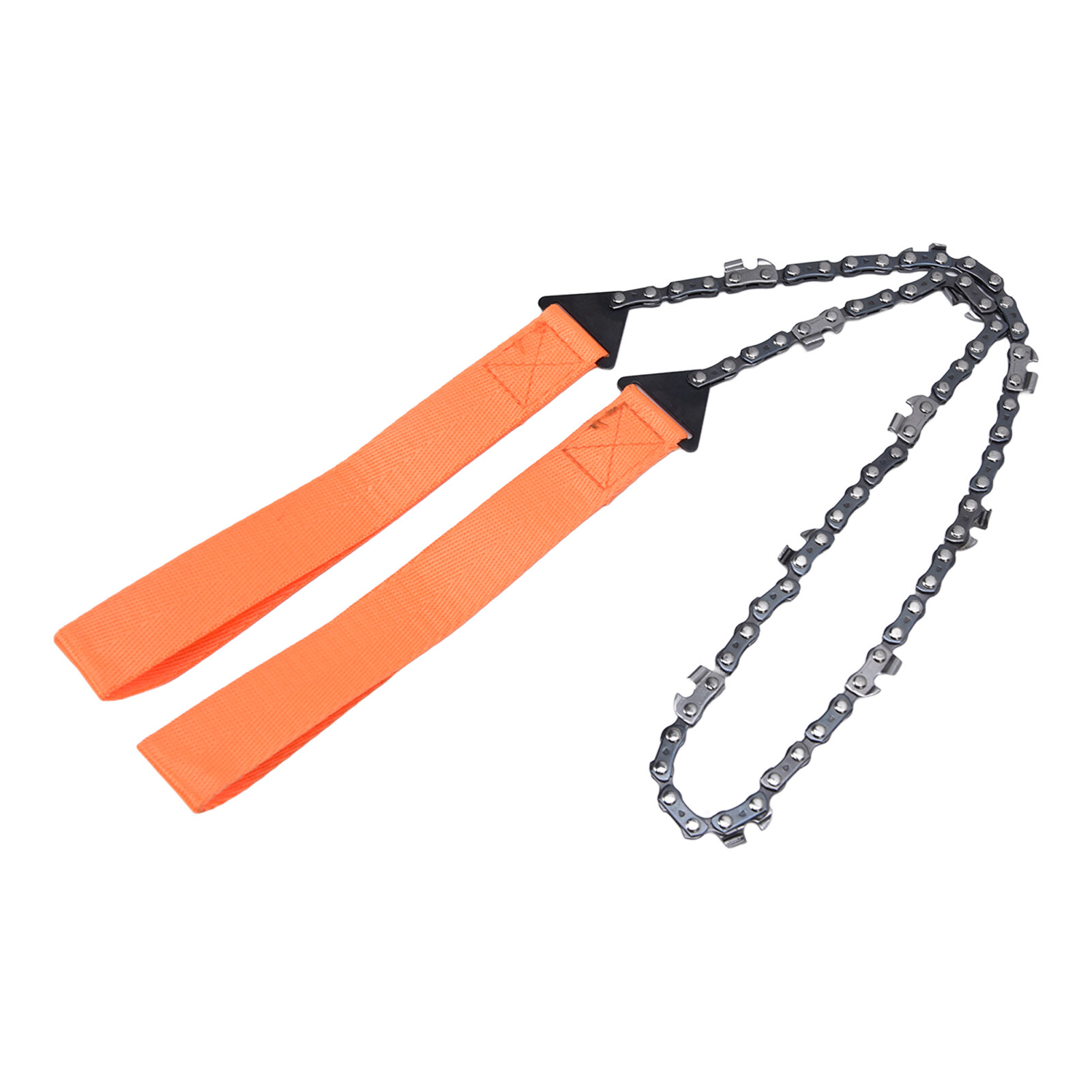 24-дюймовая уличная карманная бензопила для выживания, пила-молния, ручная пила, цепной инструмент для резки дерева, оранжевый