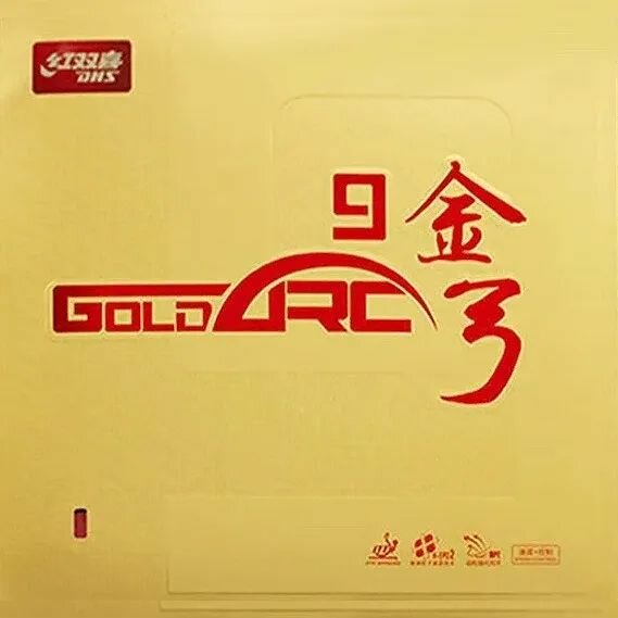 Накладка для ракетки настольного тенниса DHS Goldarc 9 (38 ), Черный, толщина губки 2,1