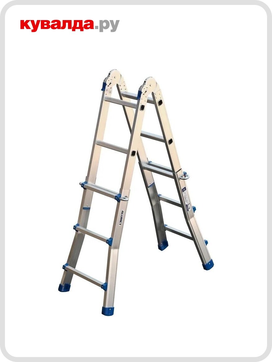 Лестница-трансформер алюмет TT43 4x3 телескопическая