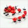 Шпажки для канапе Ant, ABS пластик, минималистский дизайн, черные