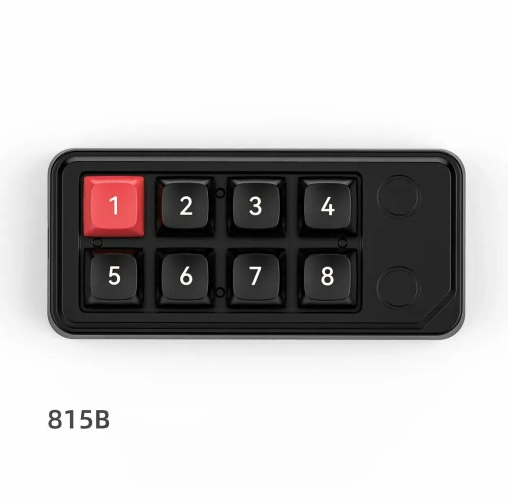 Механическая клавиатура RGB, программируемая на 8 клавиш, поддерживает RGB-подсветку с возможностью горячей замены