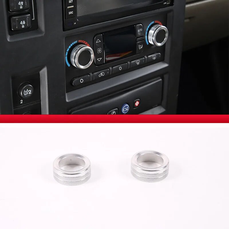 Декоративные ручки регулировки Hummer H2 2003-2007, B-Silver