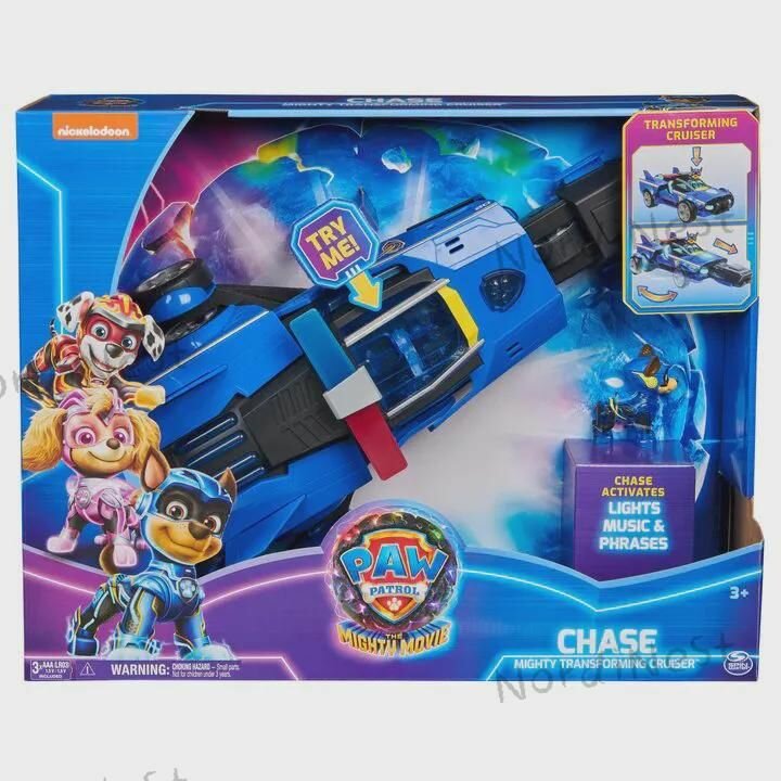Spin Master Nickelodeon The Mighty Movie Роскошный крейсер-трансформер Чейза / Skye Mighty Jet / со светом и звуками, вращающимися на 360 градусов крыльями, суперфильмами, играми для мальчиков