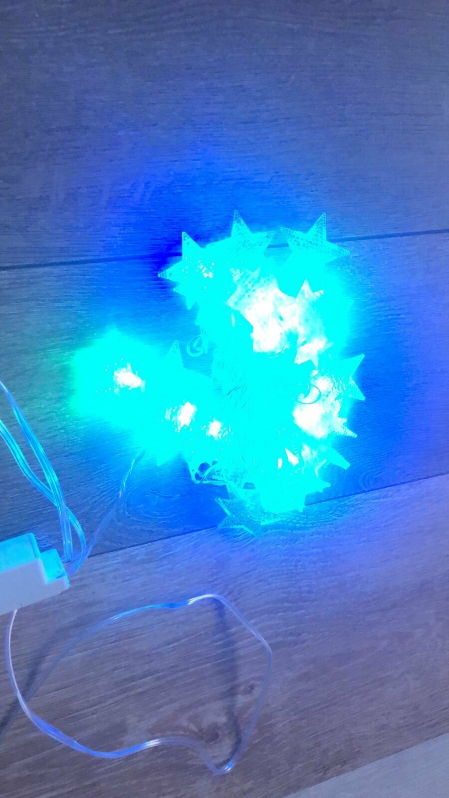 Гирлянда светодиодная "звезда", Мульти-колор WellFort. 30 LED. 8 Режимов!