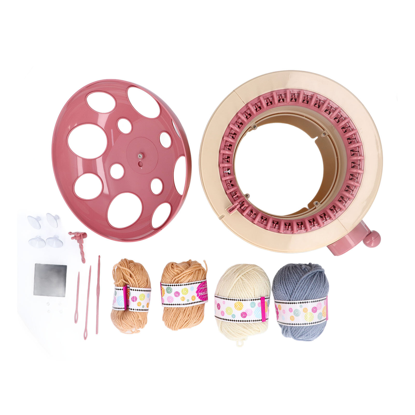 Круглая вязальная машина на 32 иглы с рычагом натяжения, ключ для переплетения, для детей и взрослых.