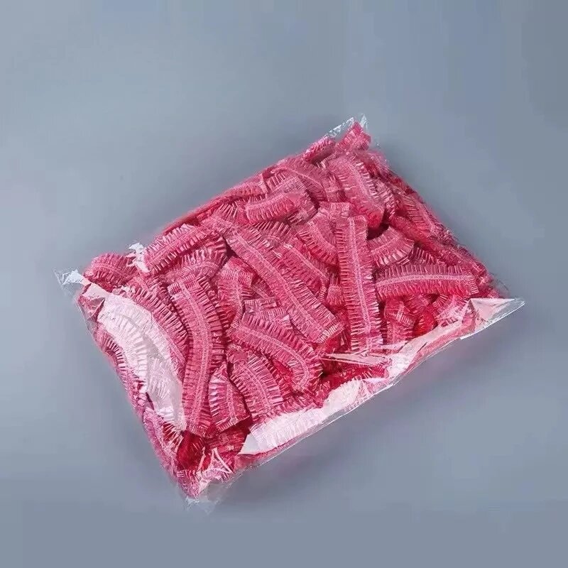 Розовые шапочки для душа 50 шт.