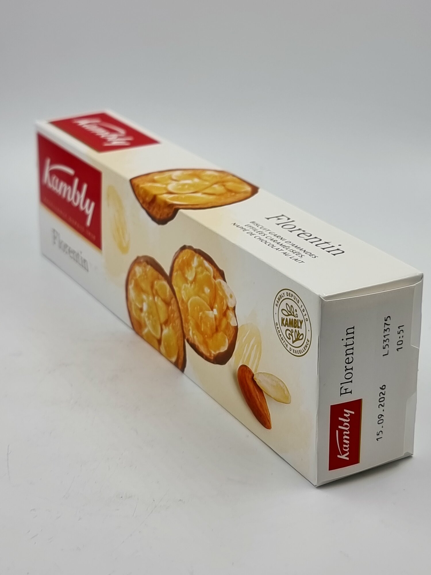 Печенье FLORENTIN KAMBLY карамелизованый миндаль в шоколаде 100 г (Германия)