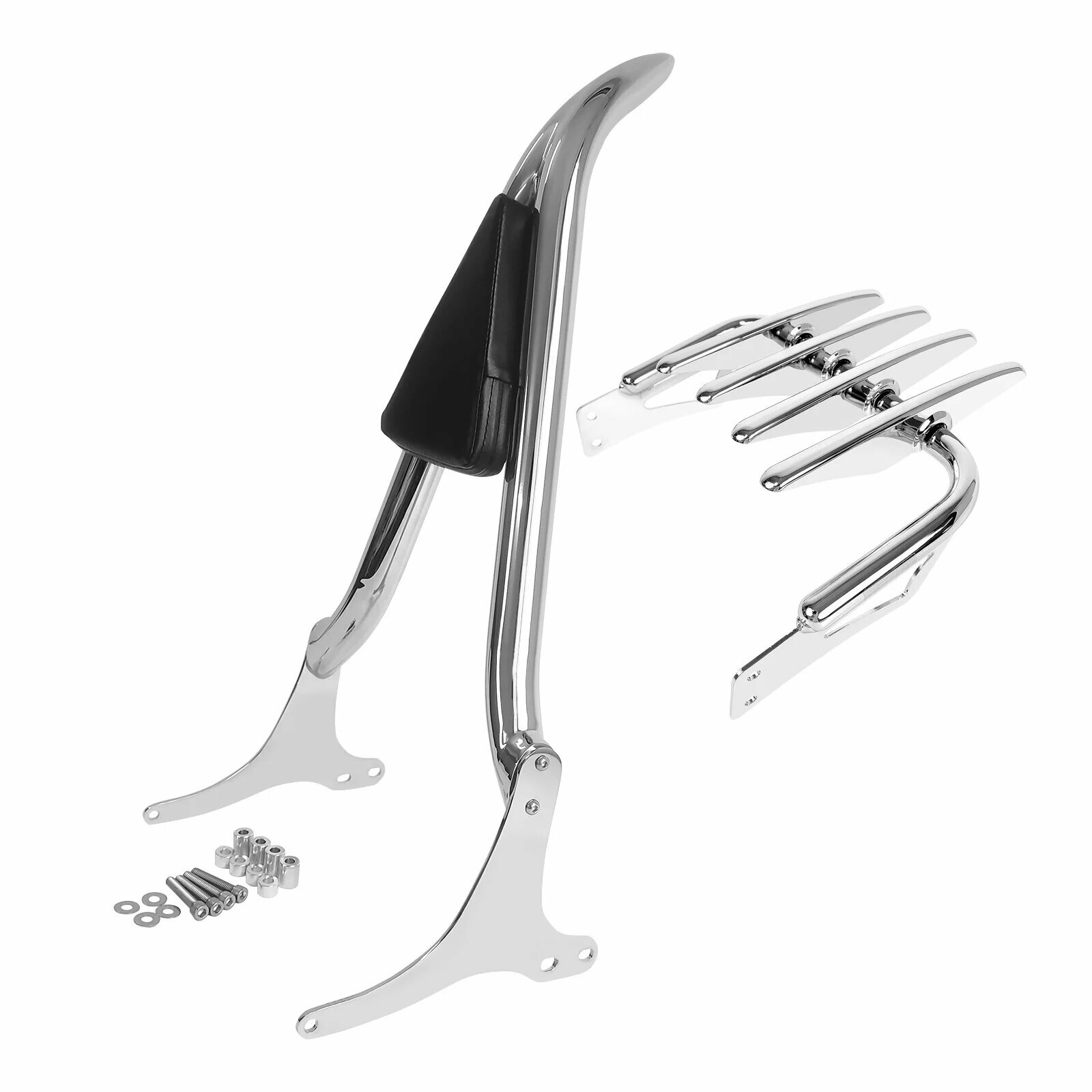 Для Harley Davidson Touring 1997-2008 Road King Electra Glide Street Glide Sissy Bar пассажирская спинка и задняя багажник Chrome