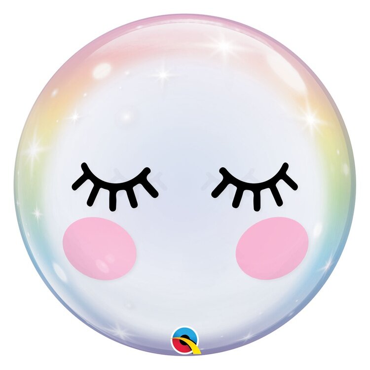 Воздушный шар КНР bubble 22" ресницы, фольгированный