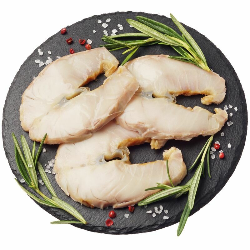 Севрюга горячего копчения нарезка 150г