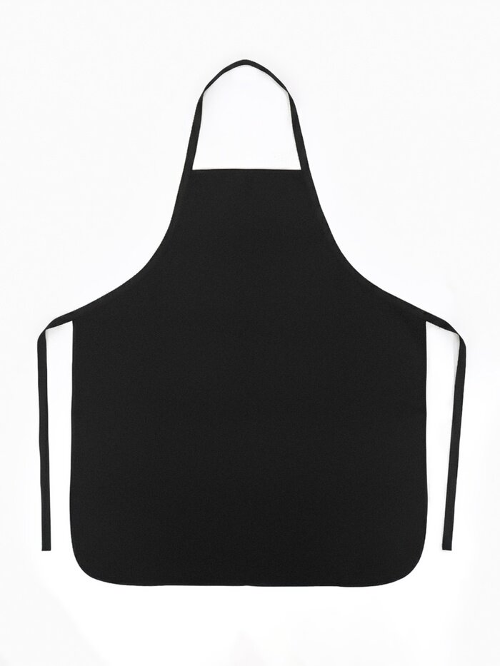 Фартук парикмахерский, односторонний, 3 кармана, 76×66 см, ПВХ, чёрный