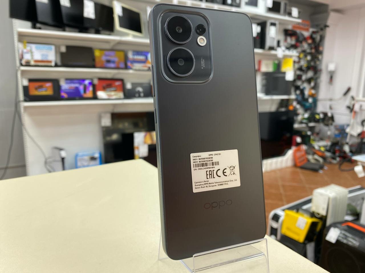 Смартфон OPPO Reno13 F 5G, 6.67", 8/256 ГБ, Dual nano sim, серый, б/у, уценка