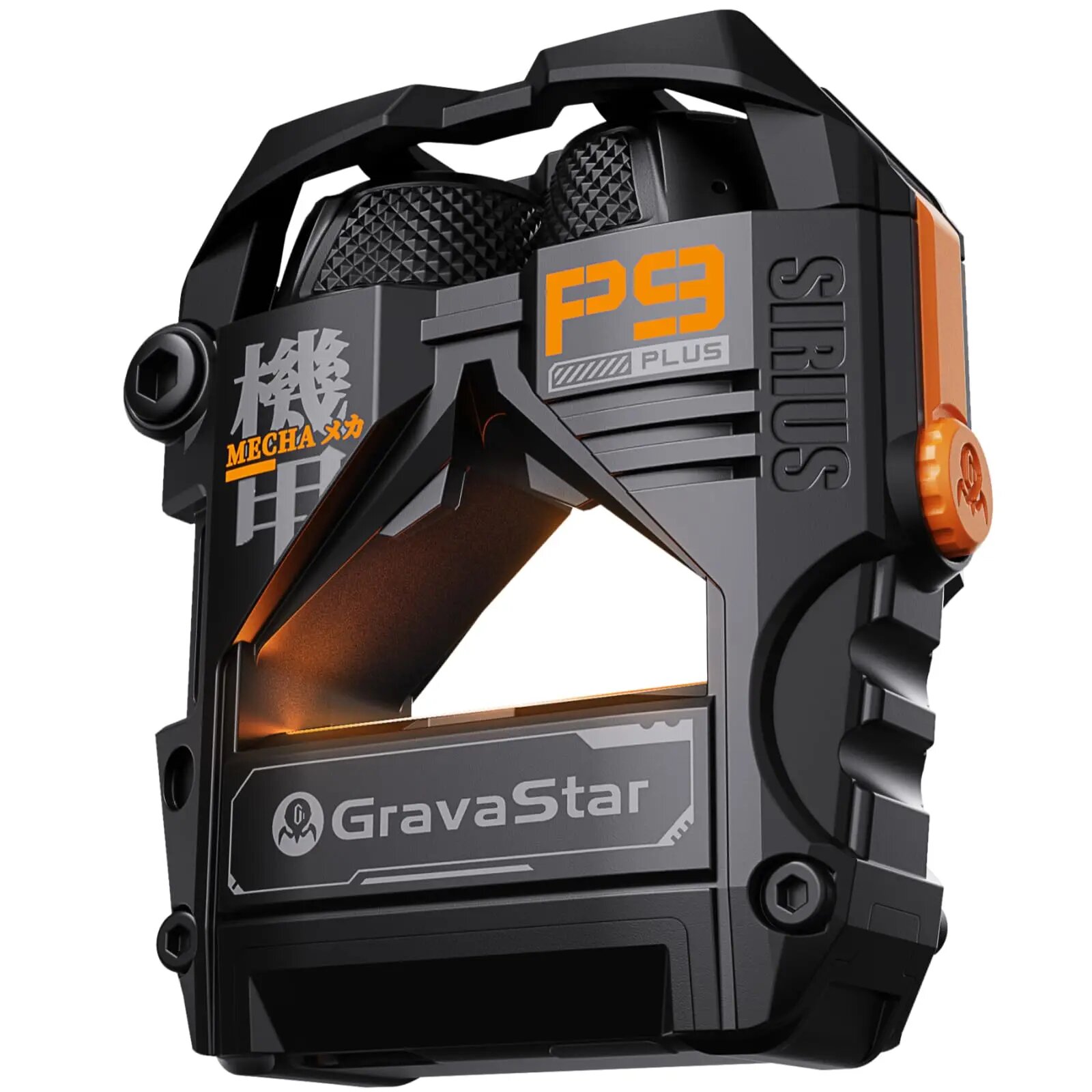 GravaStar P9 Sirius Plus, черные беспроводные наушники