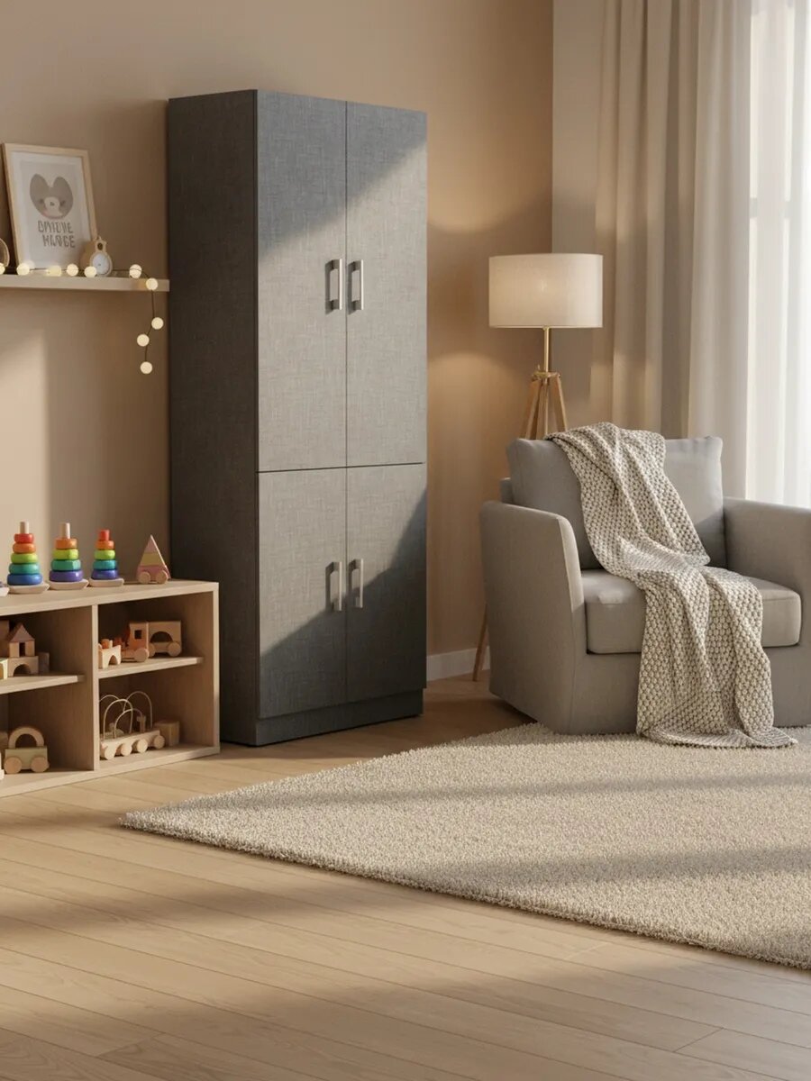 Шкаф FRESTER распашной деревянный с полками в прихожую балкон, от производителя