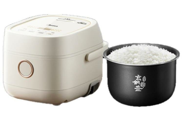 Рисоварка Midea MB CFB2060H умная компактная, 2 литра, для 1–3 человек, цвет: light apricot