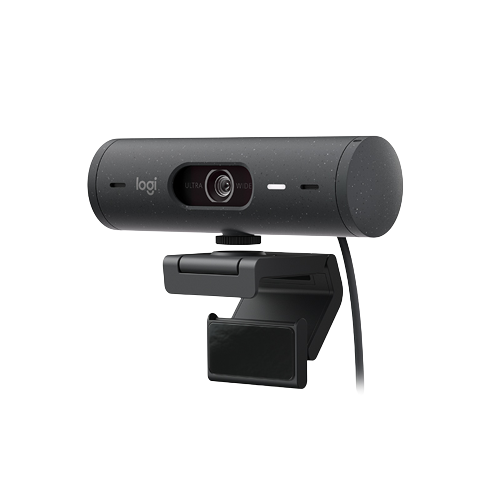 Веб-камера Logitech Brio 505, для офиса, с встроенным микрофоном, для онлайн-курсов, цвет: черный