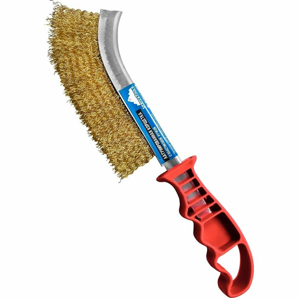 Щетка по металлу vertextools с пластиковой ручкой 1212-01