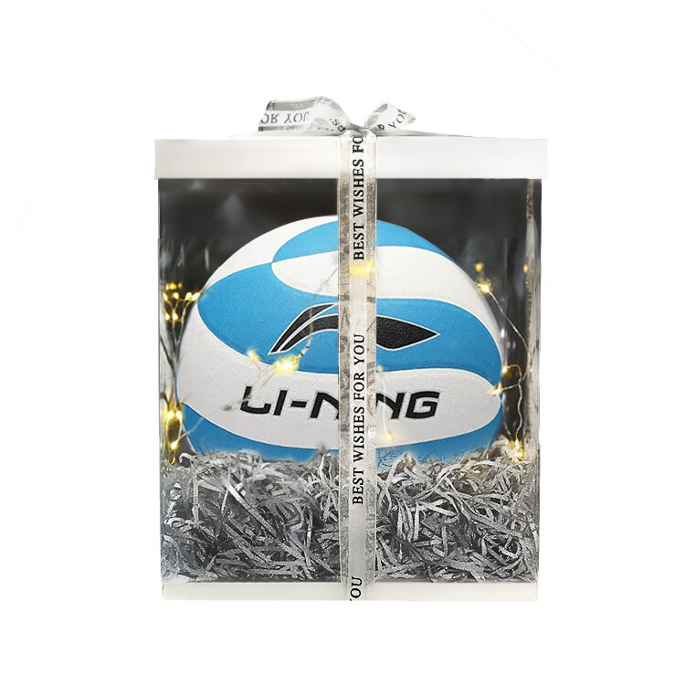 Мяч для волейбола унисекс LiNing PVC, белый, размер 5, легкий, для тренировок и соревнований