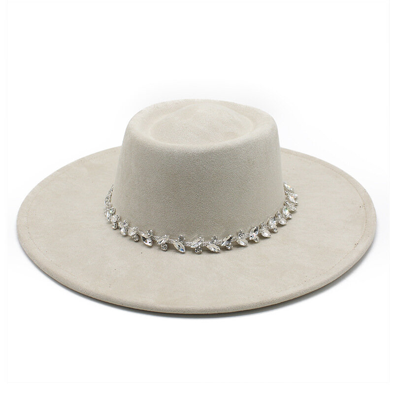 Многоцелевая Джазовая шляпа из замши 2025 Унисекс Осень Классическая Войлок / YYZY-230