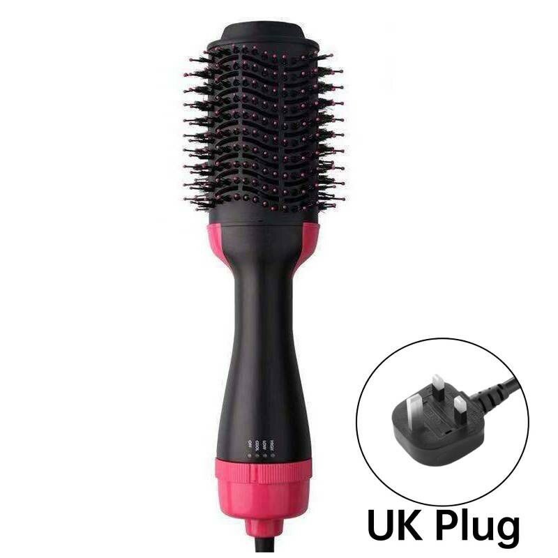 Ионный горячий воздухной щетка 24 в 1 для сухого и влажного использования с керамическим стержнем 15 мм для всех типов волос UK