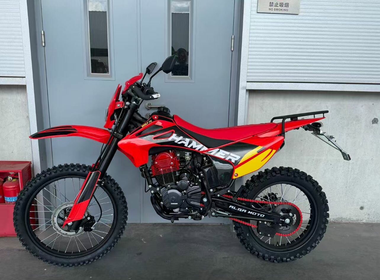 Мотоцикл Hammer Wolf 72300cc 175FMM механика 5 скоростей Эндуро Кросс красный