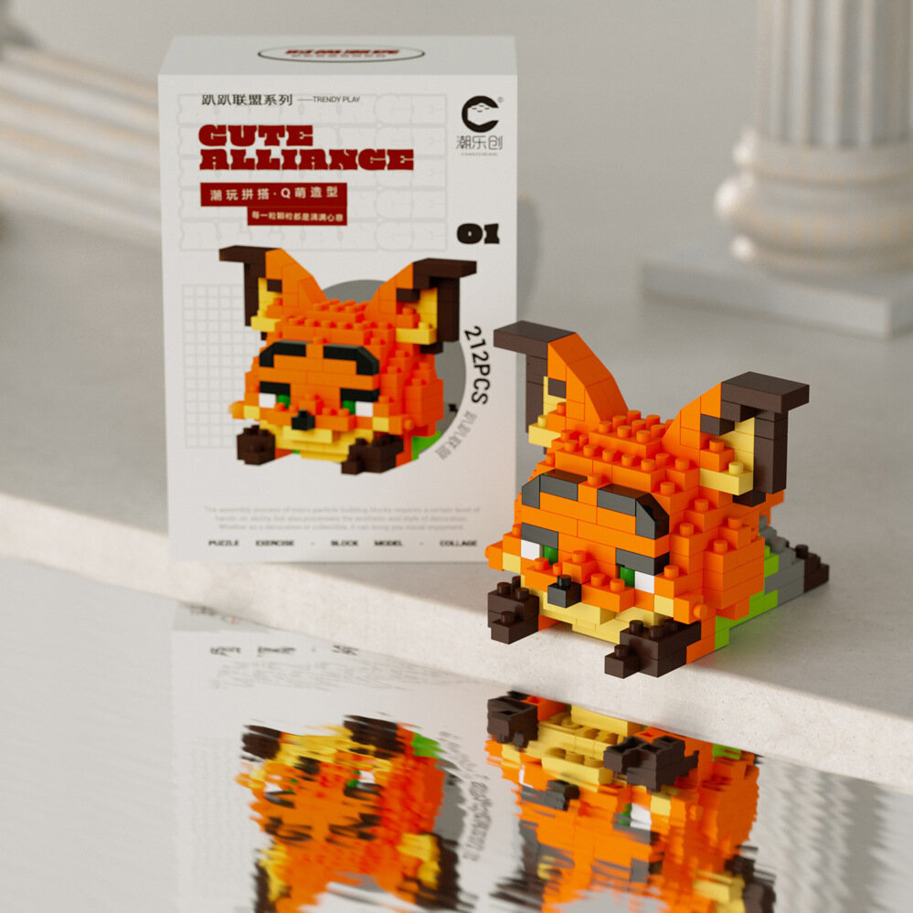 Мягкие мультяшные строительные блоки, рождественская серия, микрочастицы, детская сборная развивающая игрушка оптом