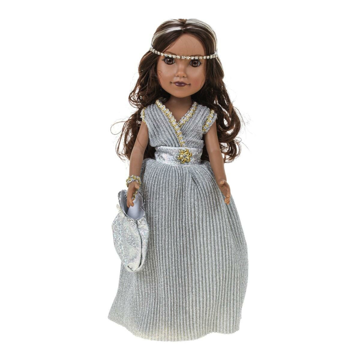 Кукла классическая 35,5 см, длинные волосы, модное платье, сумочка, для девочек от 3 лет, упаковка 14*8*36 см, Китай