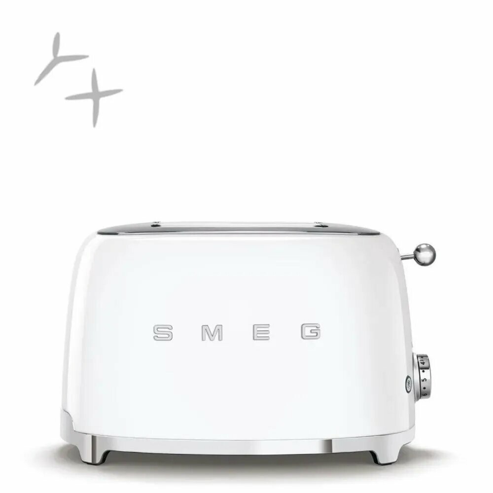 Тостер smeg-1 950 Вт тостов - 2, белый