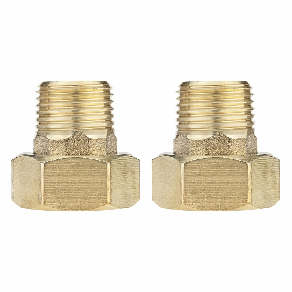 Монтажный комплект для счётчика воды с накидной гайкой MasterProf 1/2"х3/4" внутренняя-наружная резьба (2 шт.) MP ИС.071229