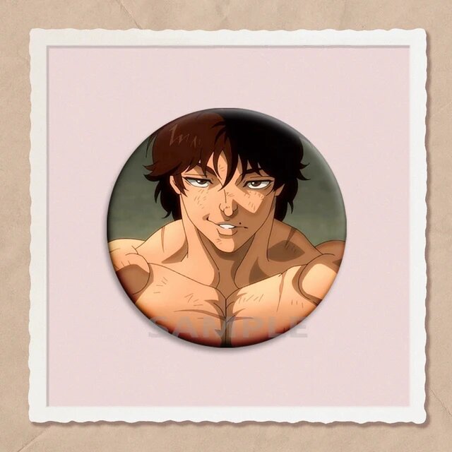 44/50/58 мм булавки Grappler Baki Son of Ogre Hanma Baki аниме брошь значок сумка декор одежды аксессуары ювелирные изделия фанаты собирать подарки